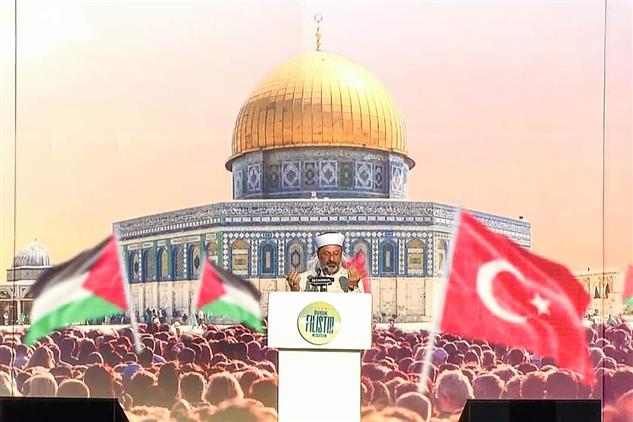 İstanbul’da “Büyük Filistin Mitingi” gerçekleştirildi