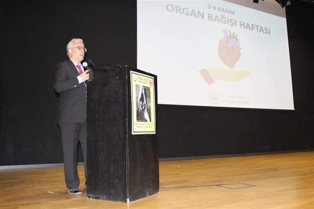 İlçe Müftümüz Dr. Mahmut AY '3-9 Kasım Organ Bağışı haftası' Münasebeti ...