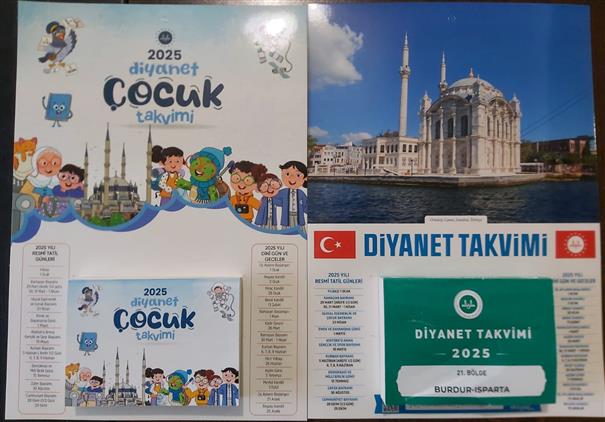 2025 Yılı Diyanet Takvimleri Gelmiştir.