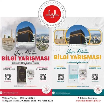 Diyanet İşleri Başkanlığı’ndan Lise ve Üniversite Öğrencilerine Yönelik ...