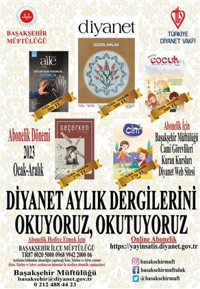 Diyanet İşleri Başkanlığı 2023 Yılı Dergileri